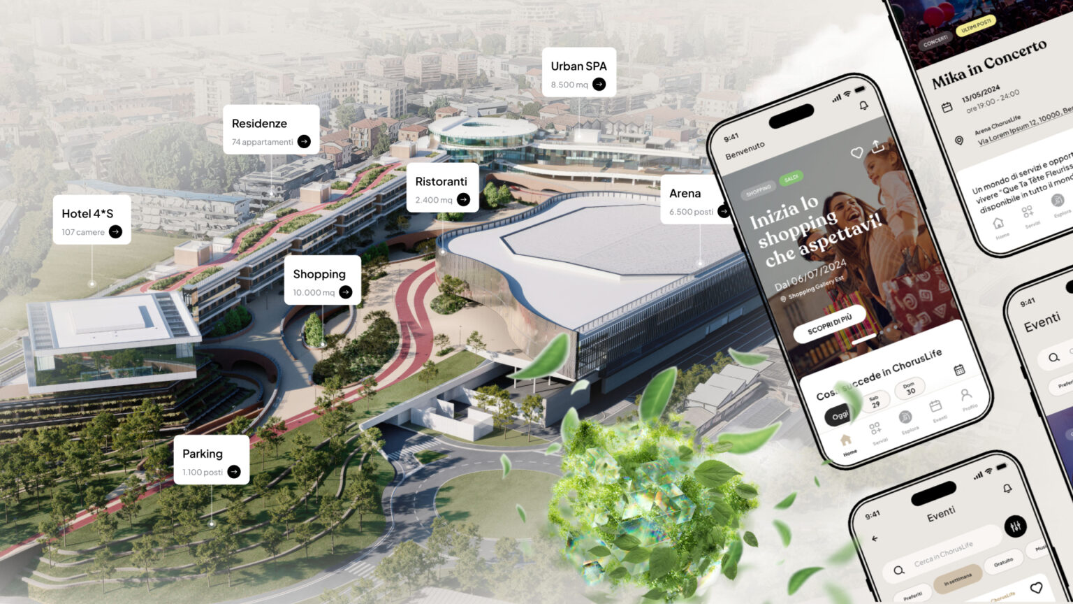 ChorusLife, smart district innovativo, & Adiacent | digital comes true
